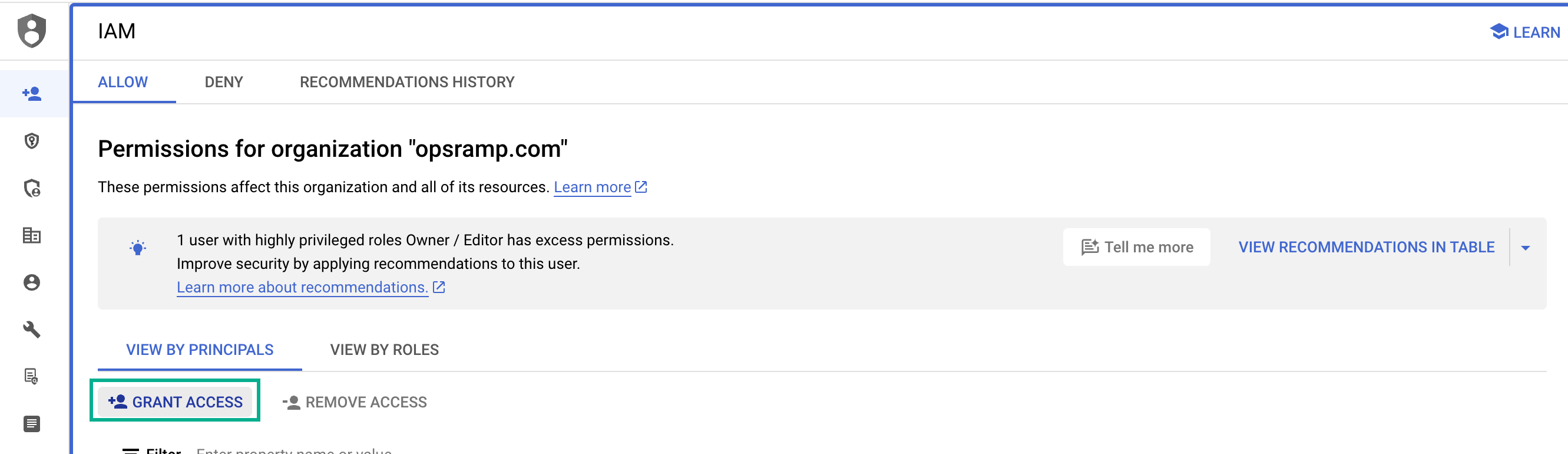 Google Organization Integration - Installation and Configuration | OpsRamp Documentation
